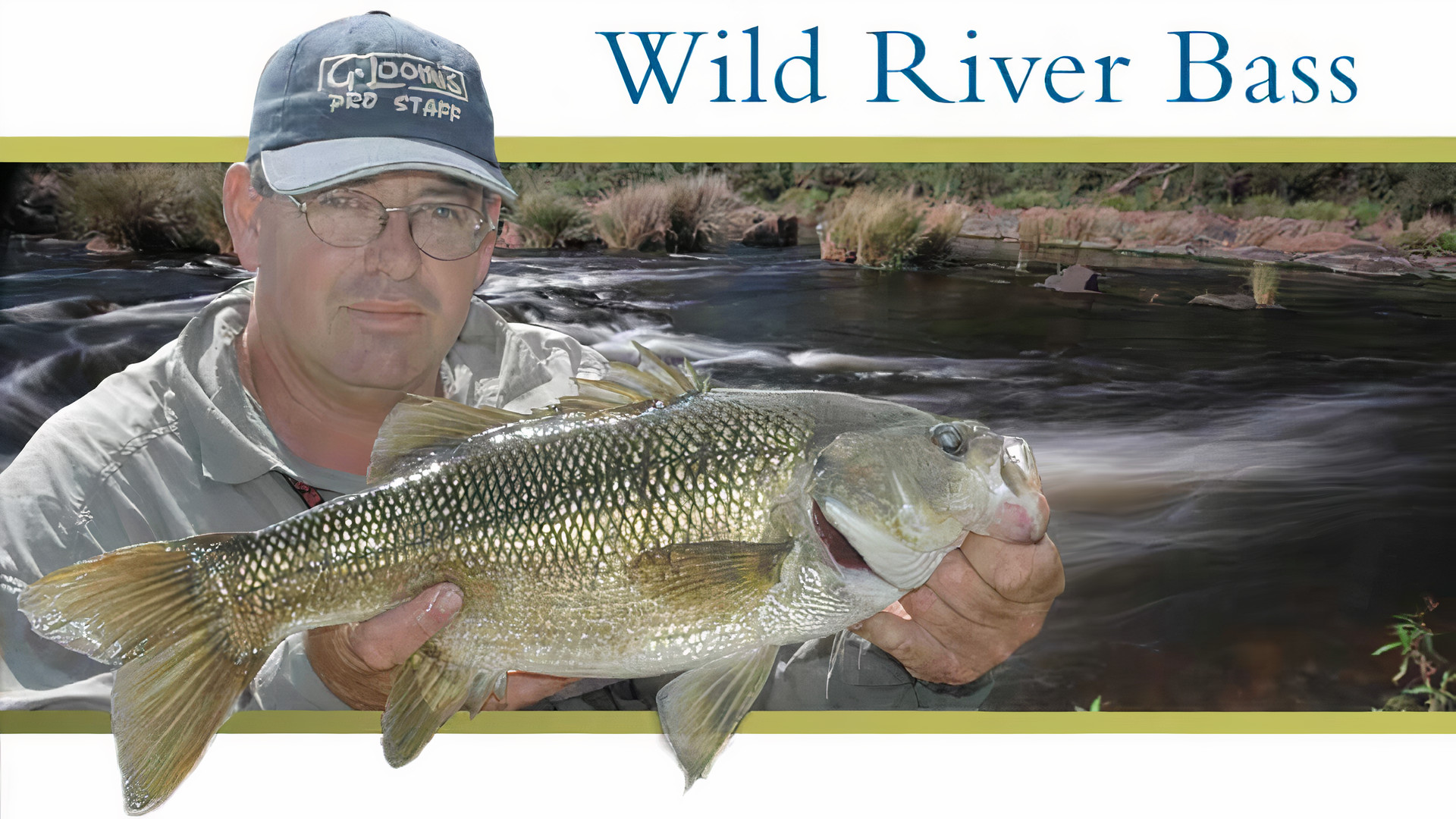 Wild River Bass 1 - kayak fishing for Australian Bass on Fishing TV